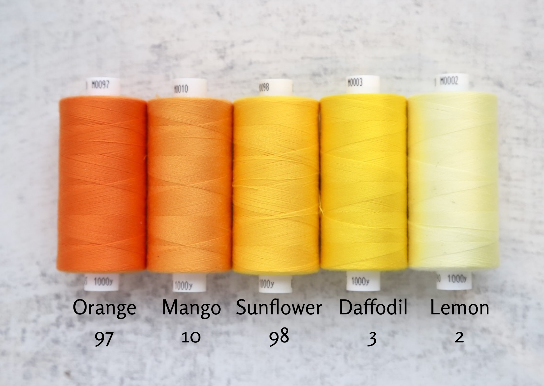 Overlocker Threads - Coats Moon - 1,000m Rolls - Lots of Colours! - Dot ...