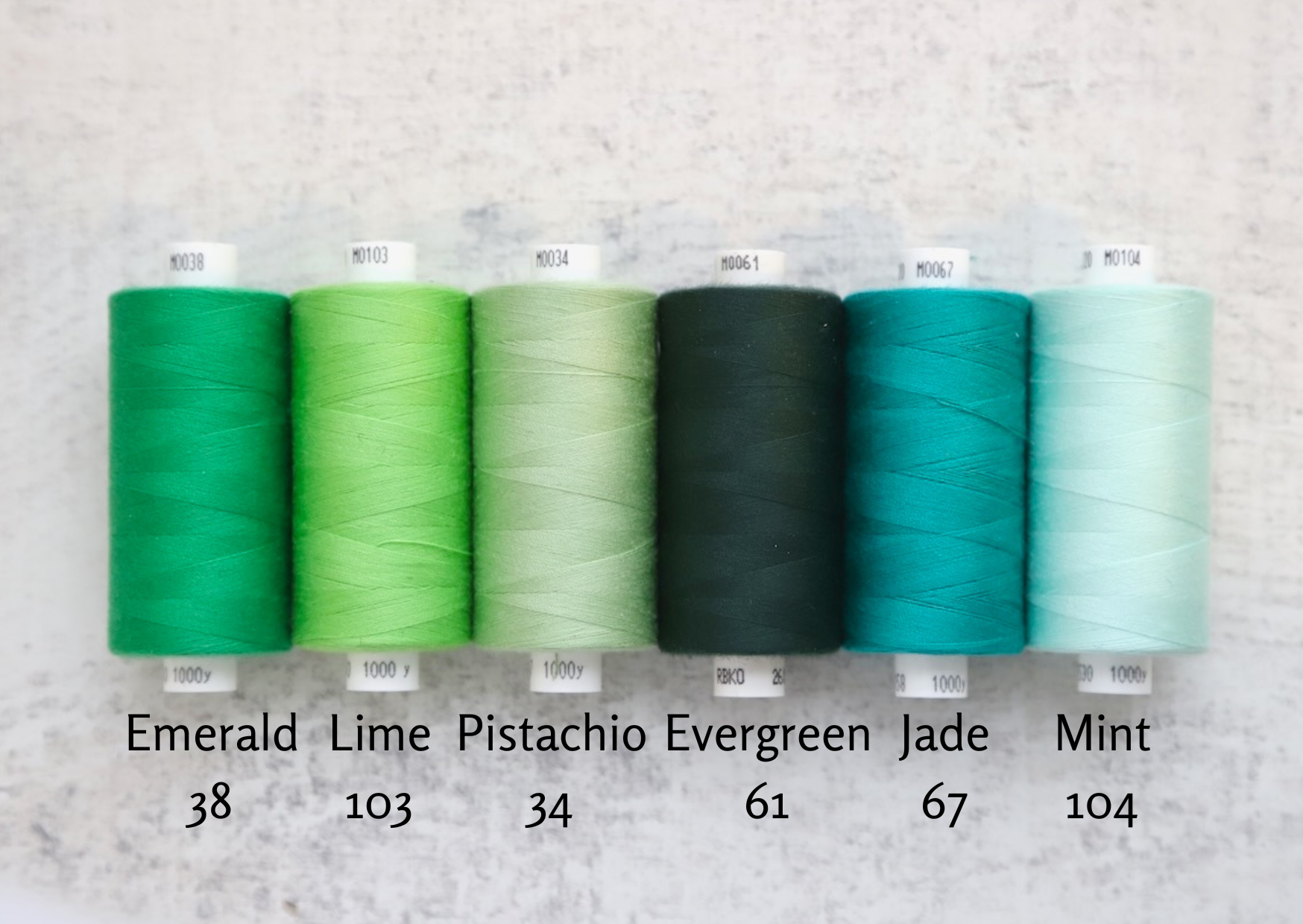 Overlocker Threads - Coats Moon - 1,000m Rolls - Lots of Colours! - Dot ...