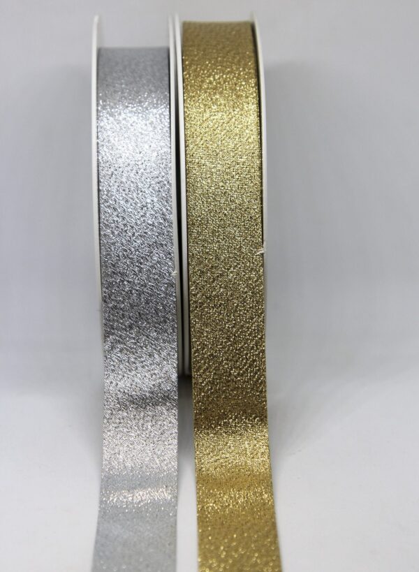 Metallic Bias Binding - Gold or Silver - 20mm Wide | Dot To Dot Studio