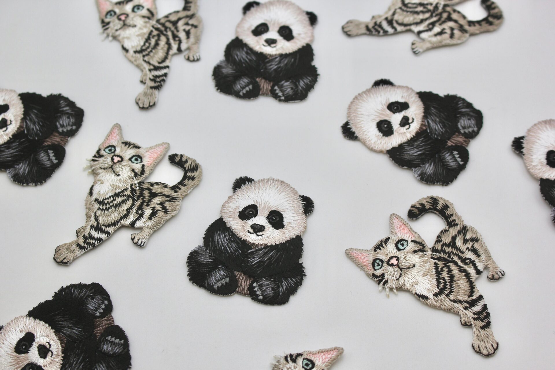 Panda and Kitty Cat patches - Dot To Dot Studio