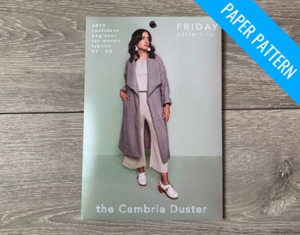 Friday Pattern Company- The Cambria Duster Jacket | Dot To Dot Studio
