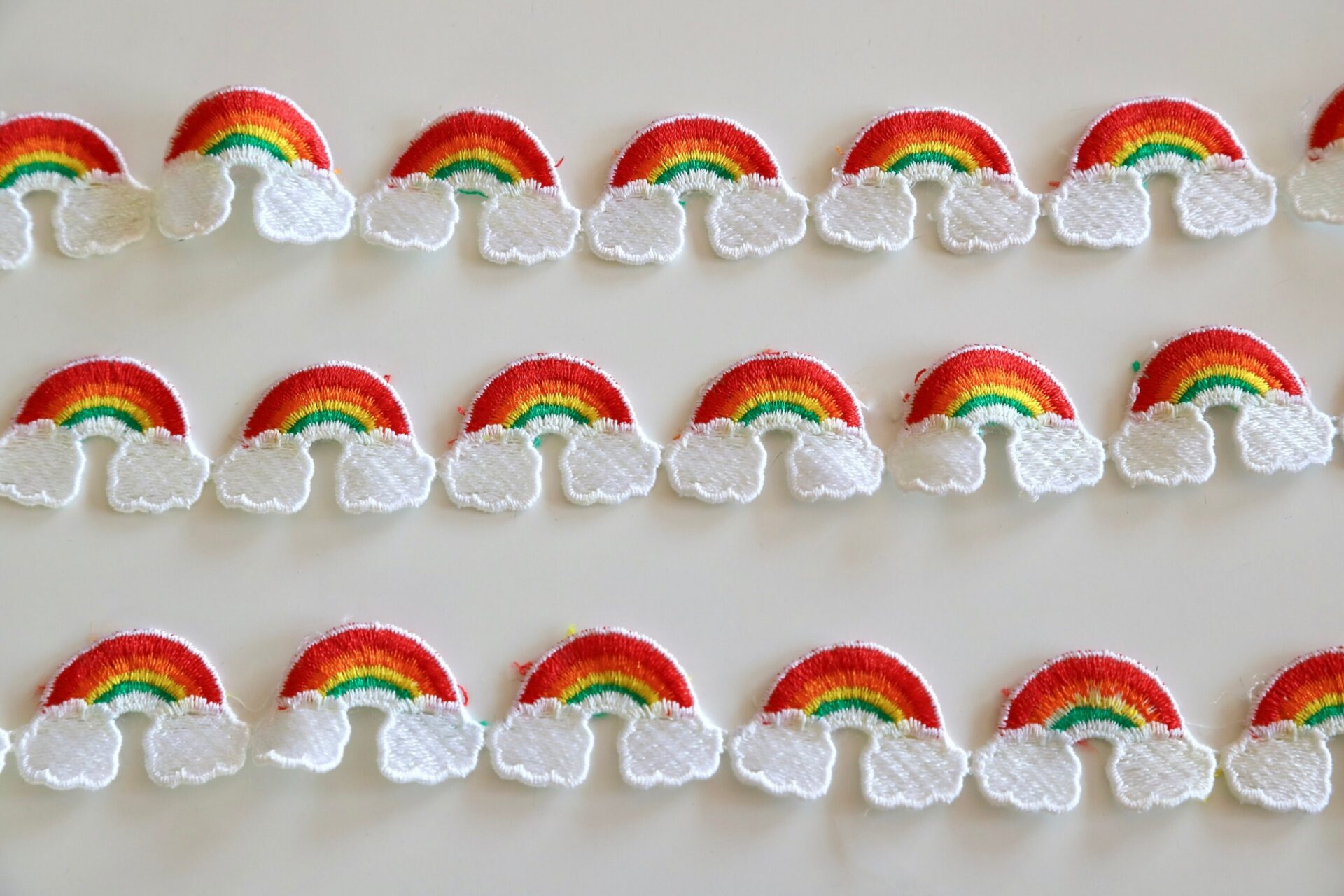 Rainbow Trim Sold by the Metre Can be Used as Sold or Cut into Single ...