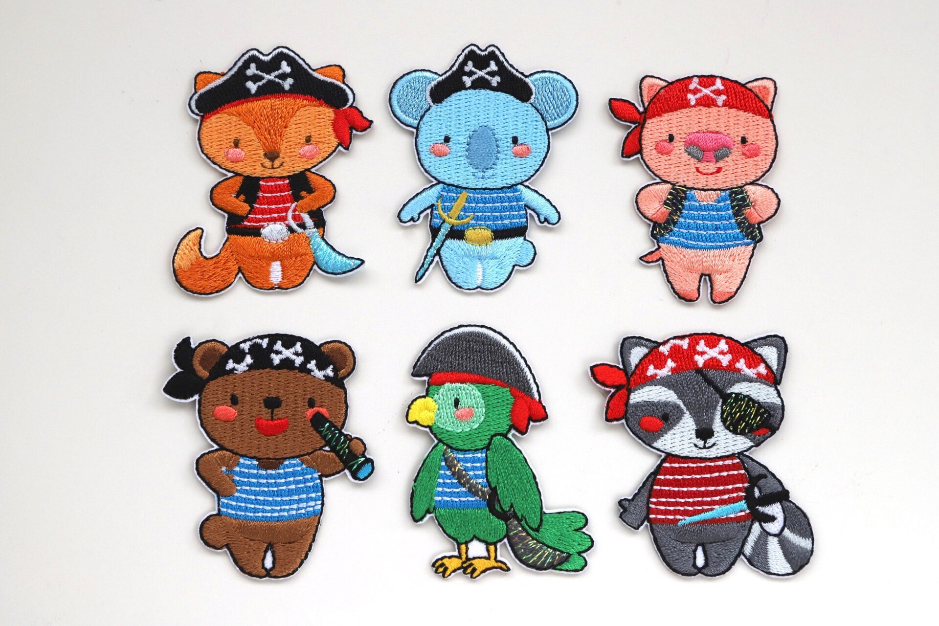 Pirate Animal Patches - Dot To Dot Studio