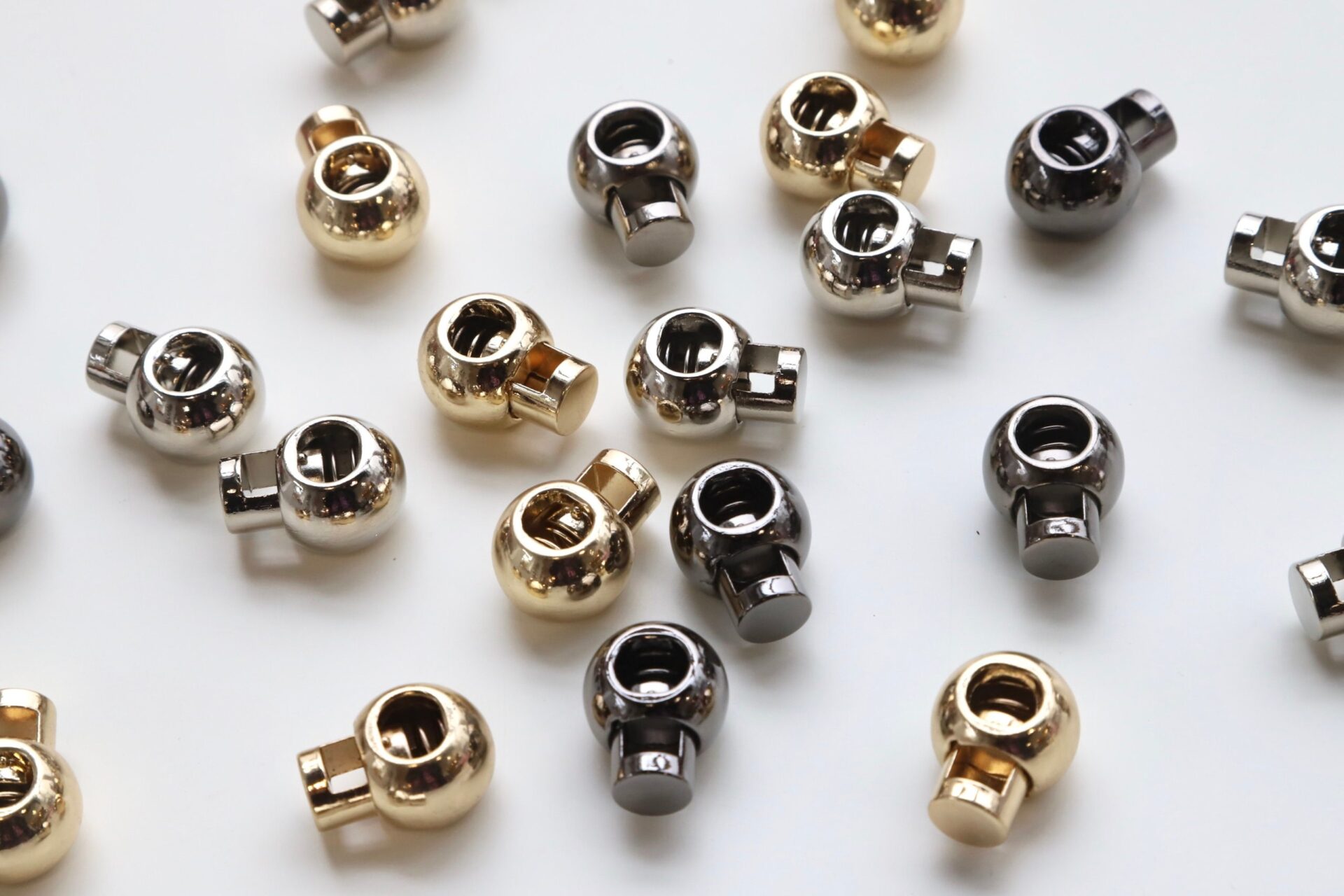 Solid Metal Sprung Drawstring Toggle - 22mm x 16mm - Dot To Dot Studio