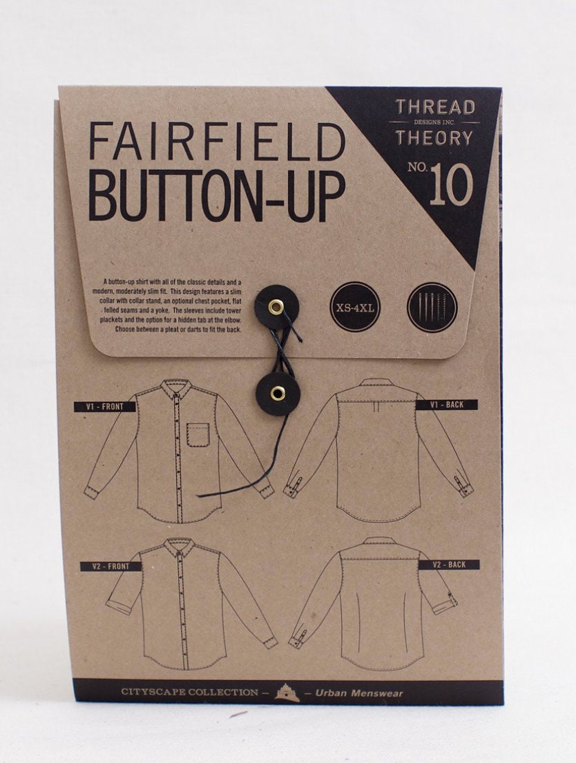 Thread Theory Designs - Fairfield Button-Up - Shirt - Paper Pattern ...