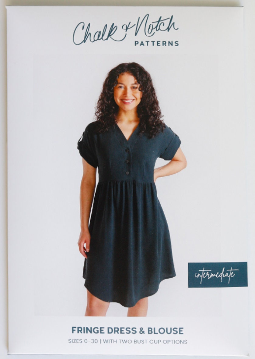 Chalk and Notch Patterns - Fringe Dress and Blouse - Sizes 0-30 - Paper ...
