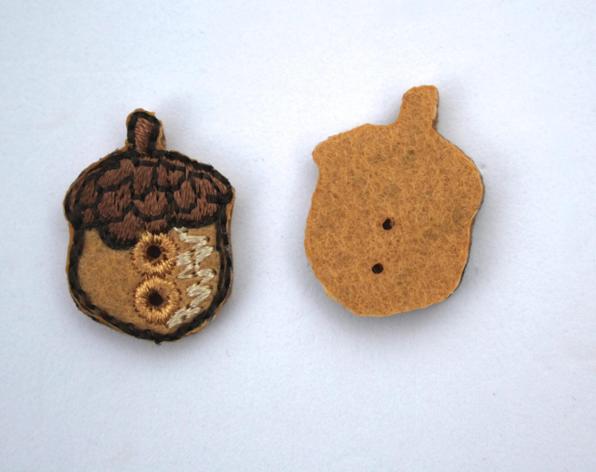 Woodland Animal Embroidered Felt Buttons - 20mm & 28mm | Dot To Dot Studio