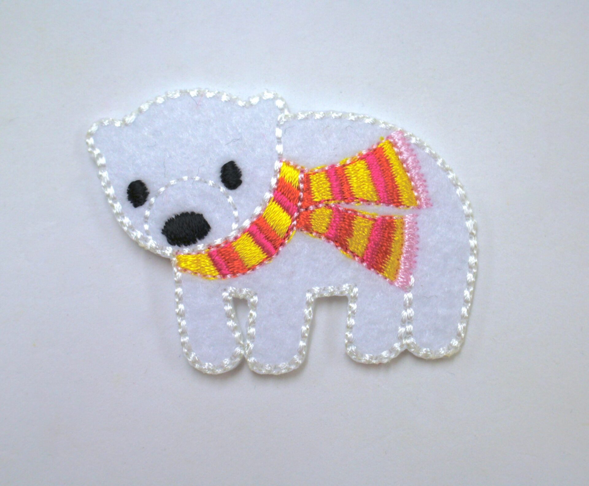 Bear with Scarf Patches - Dot To Dot Studio