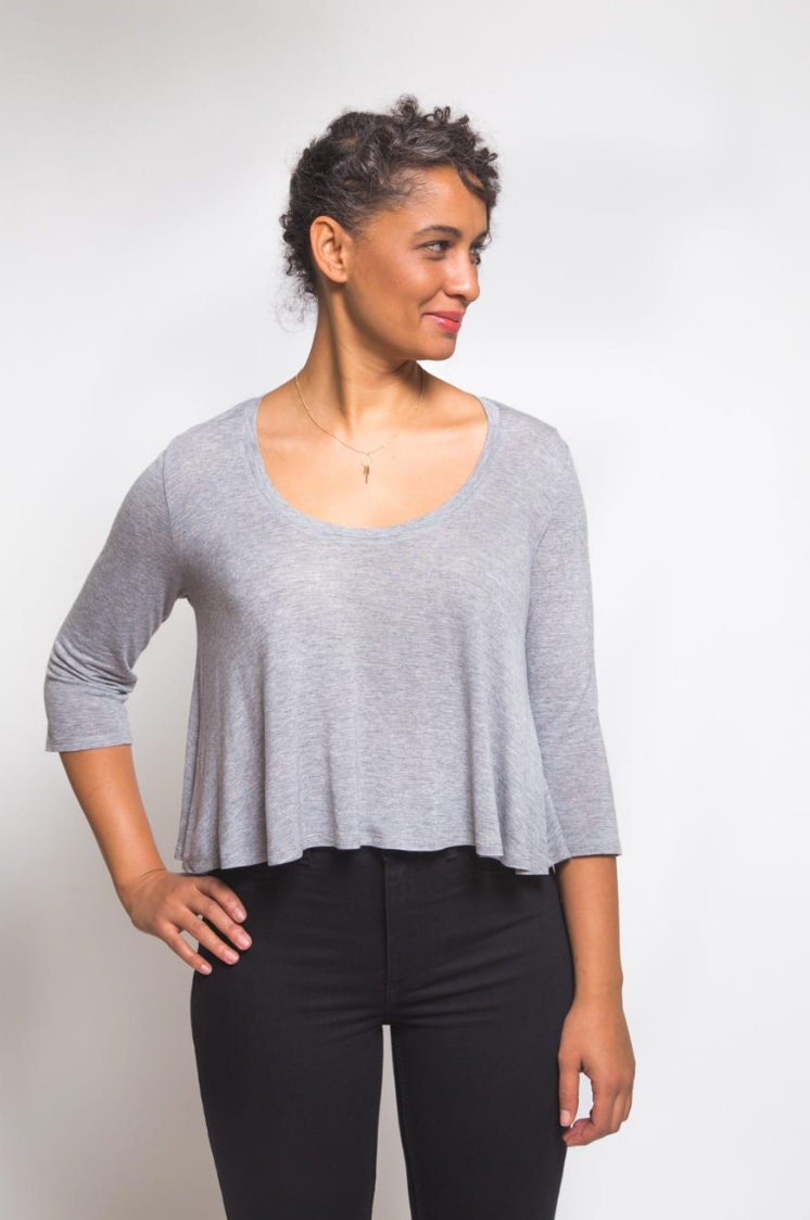 Ebony Tee Paper Sewing Pattern - Closet Core Patterns - Dot To Dot Studio