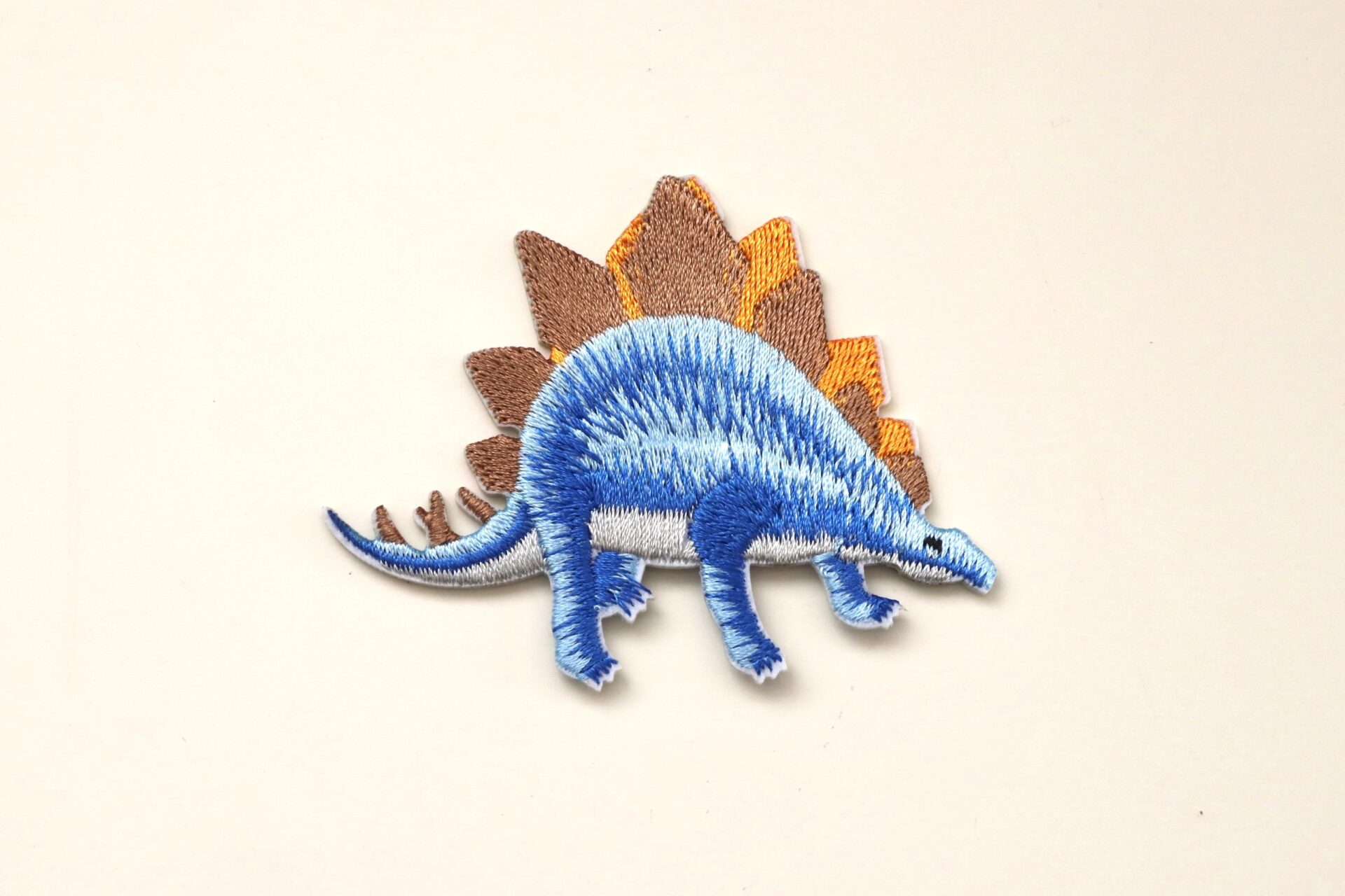 Blue Stegosaurus Patch - Dot To Dot Studio