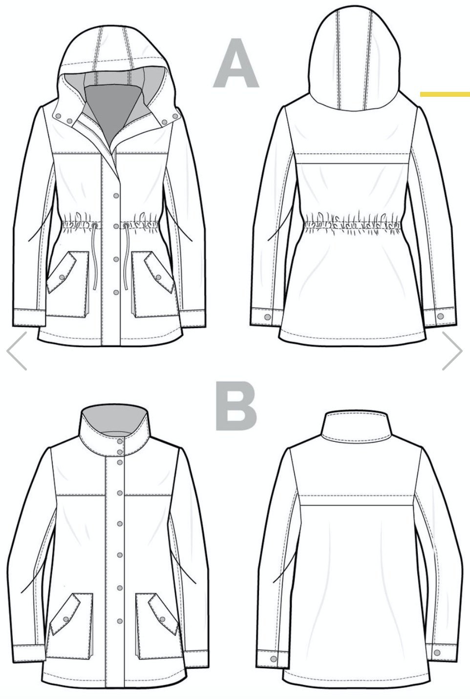 Closet Core - Kelly Anorak - Paper Sewing Pattern | Dot To Dot Studio