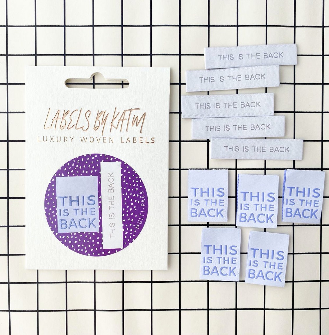 Kylie and the Machine Garment labels "This is the Back" - Quirky ...