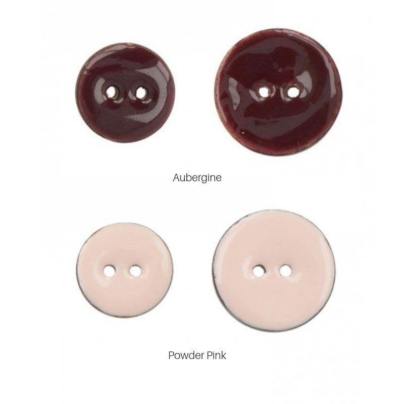 Colourful Enamelled Coconut Buttons | Dot To Dot Studio