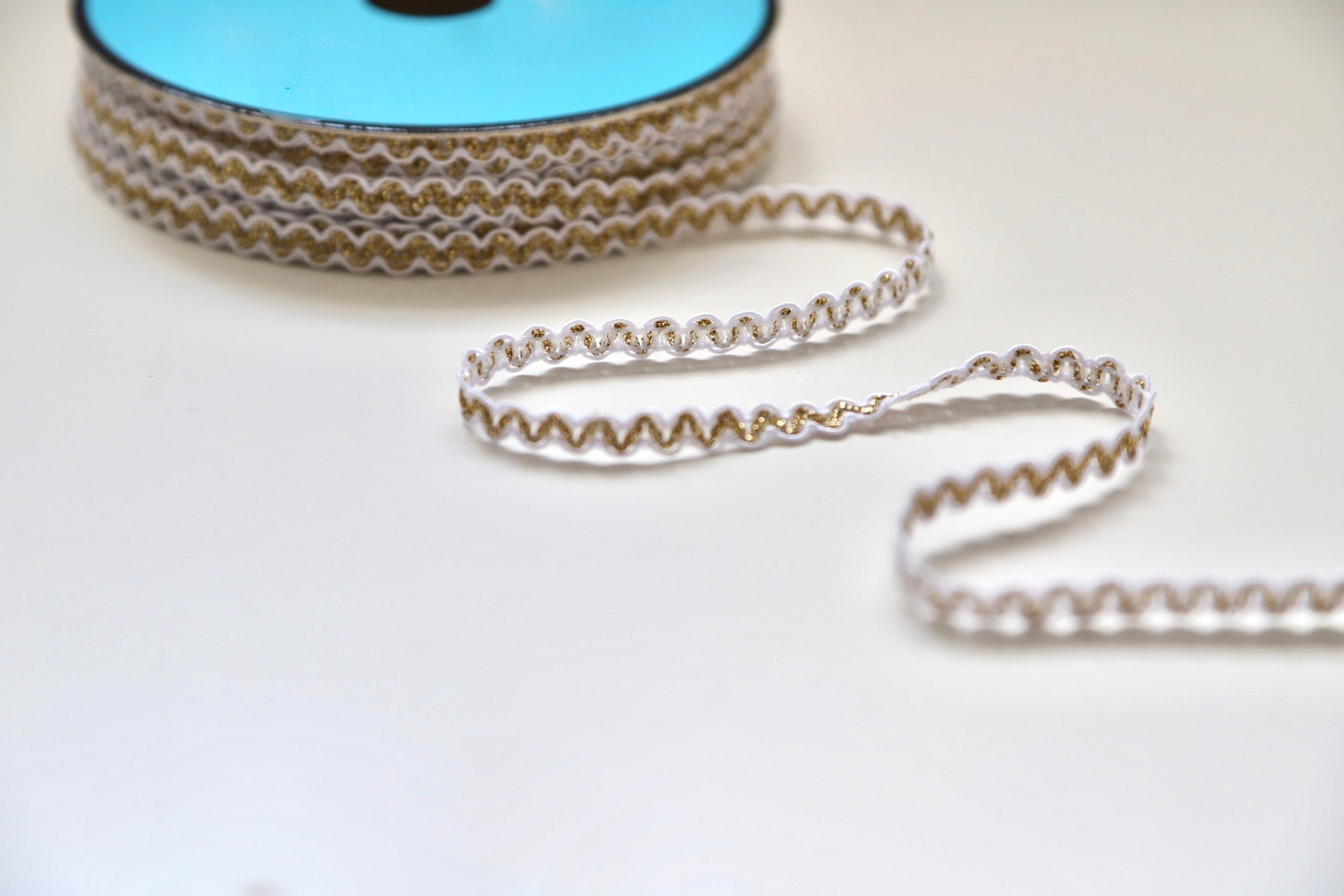 Delicate Metallic Braid - 7mm wide - Dot To Dot Studio