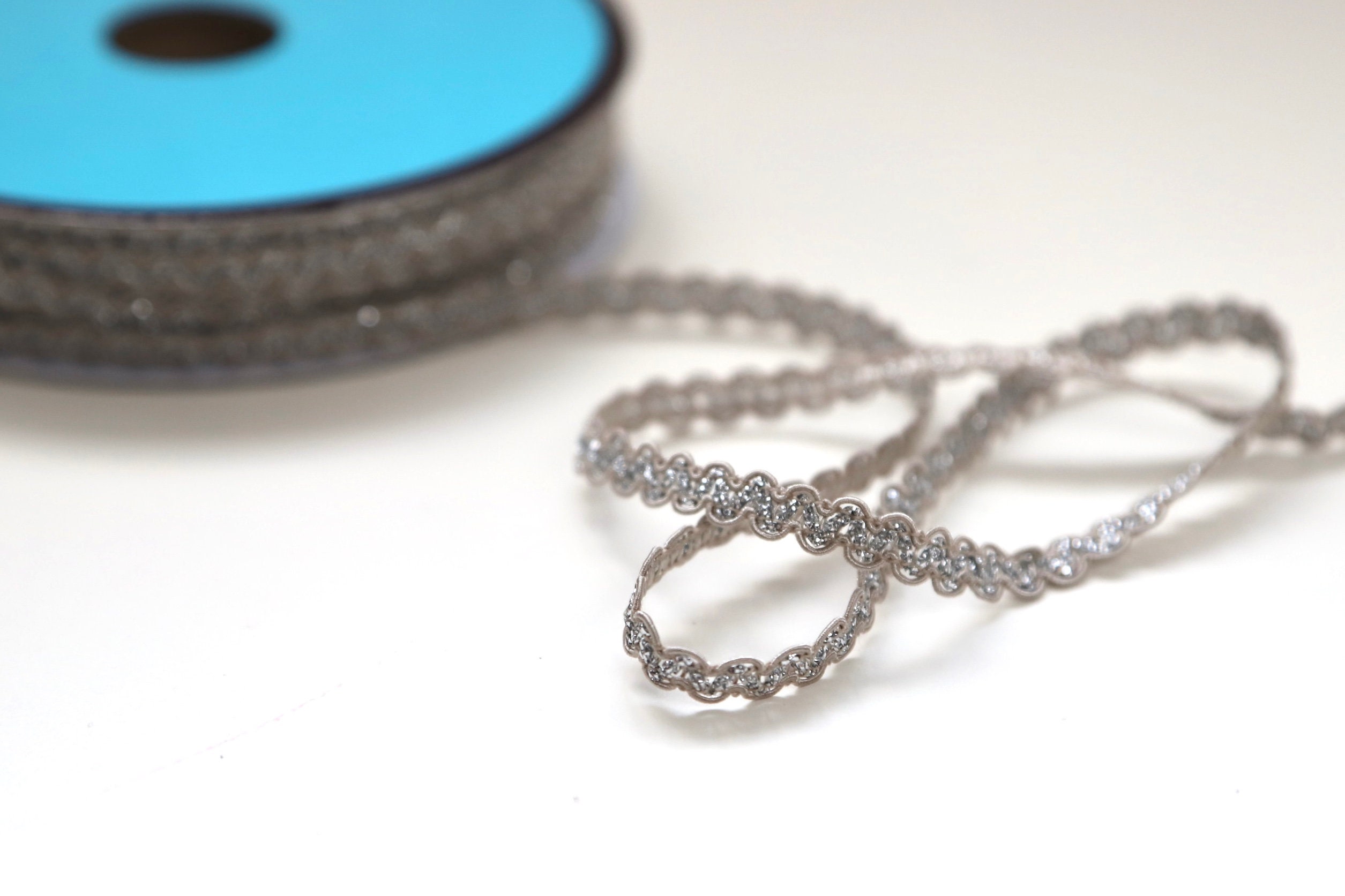 Delicate Metallic Braid - 7mm wide - Dot To Dot Studio