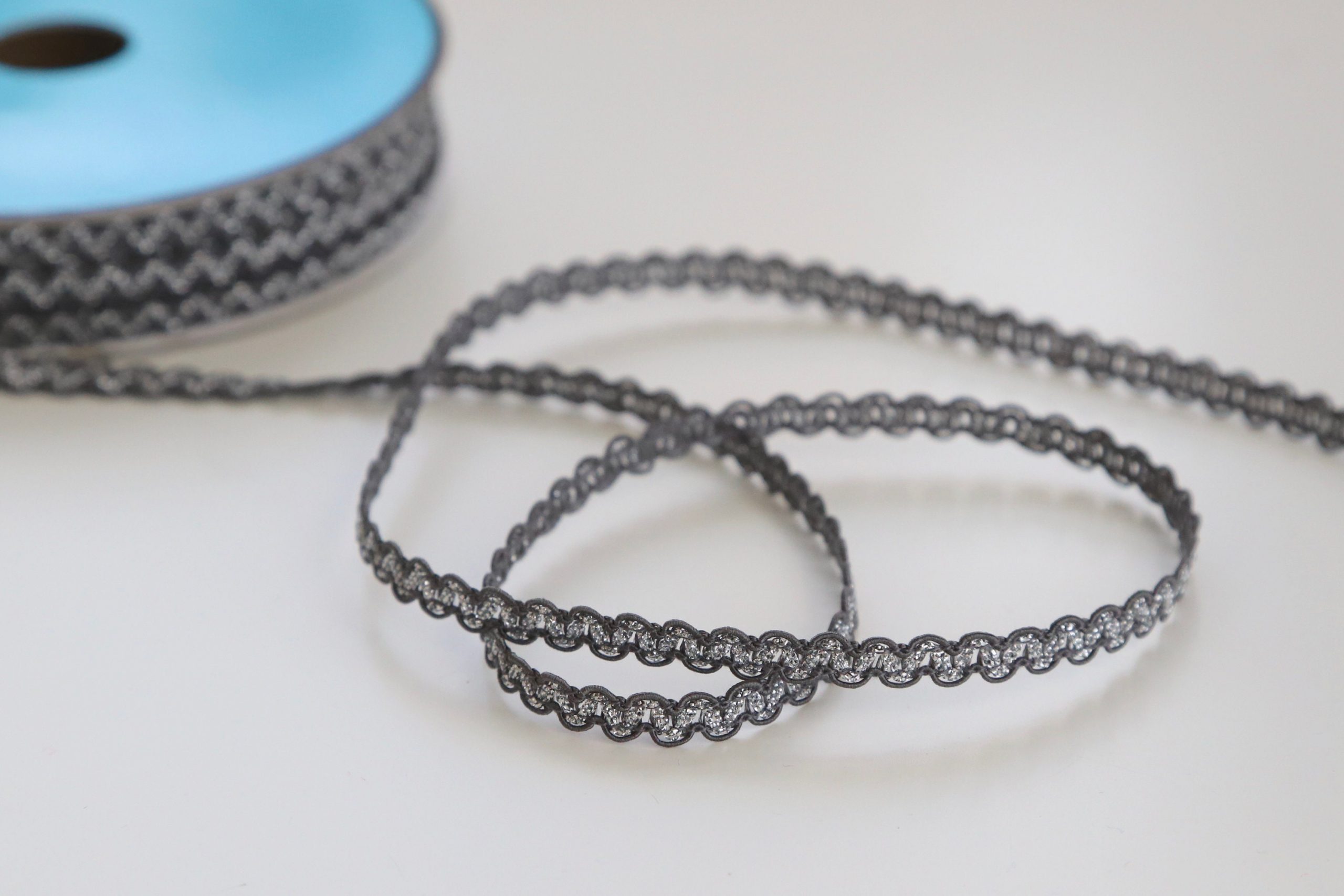 Delicate Metallic Braid - 7mm wide - Dot To Dot Studio