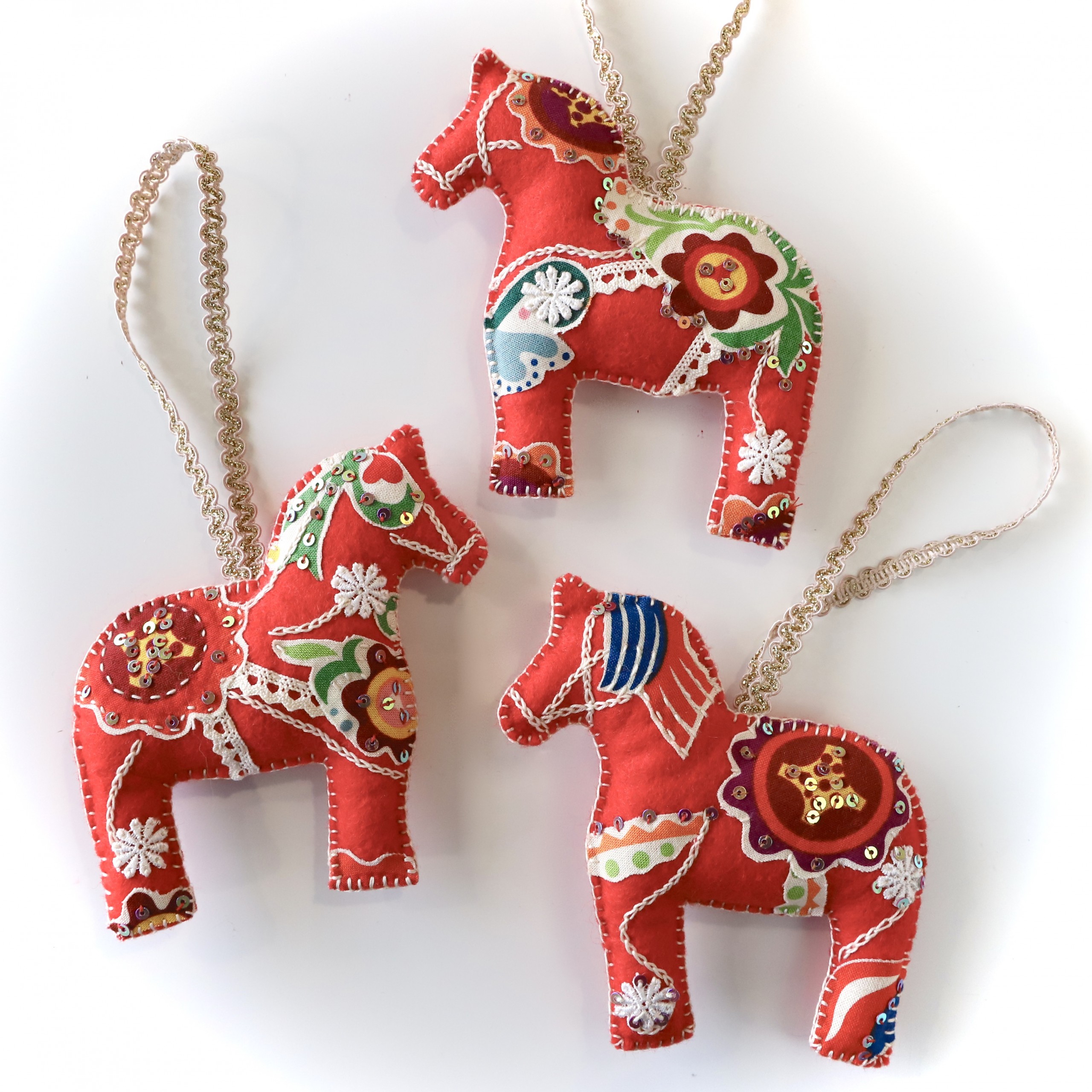 Red Dala Horse - Felt Kit | Dot To Dot Studio