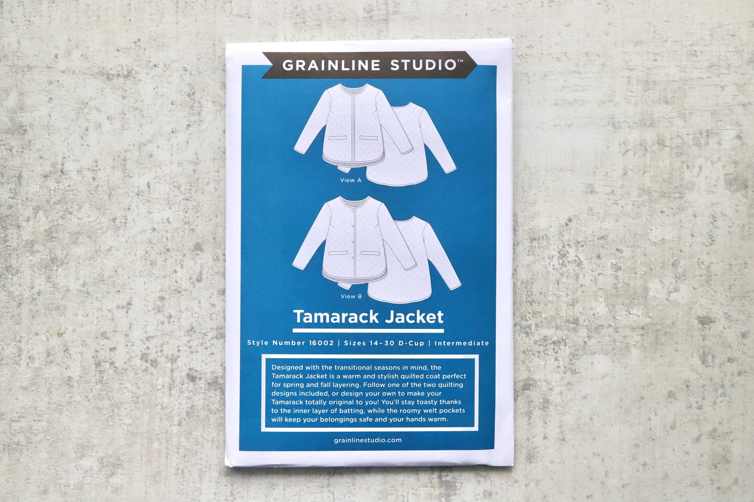 Tamarack Jacket Paper Sewing Pattern - Size 14-30 - Grainline Studio ...