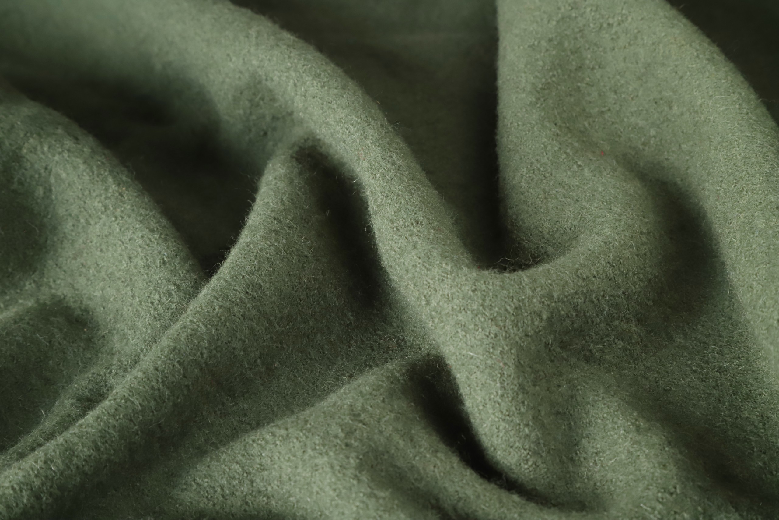 Boiled Wool - Moss - Dot To Dot Studio