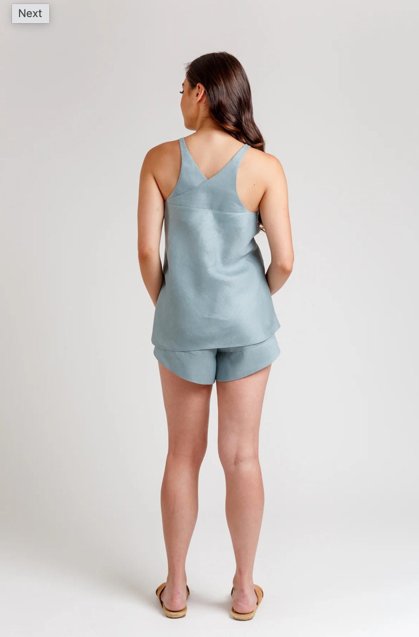 Megan Nielsen - Reef Camisole & Shorts Set Pattern - Sizes 0-20 - Dot ...