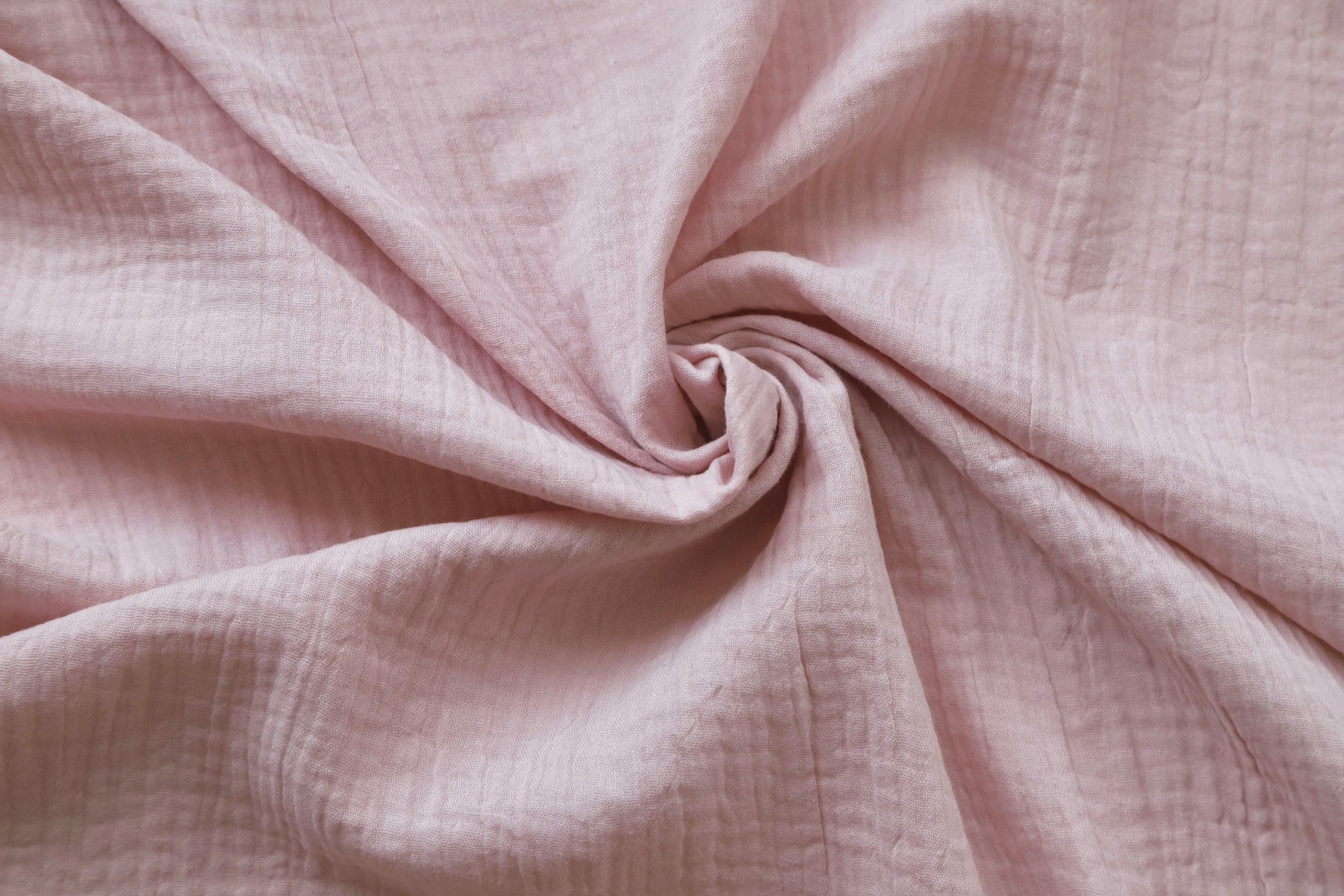 Cotton Double Gauze - PALE DUSKY PINK | Dot To Dot Studio