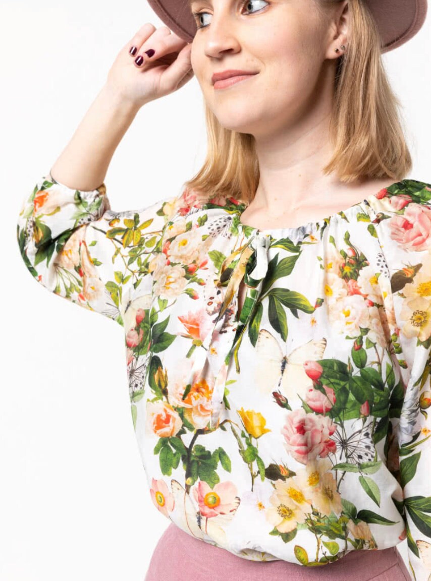 Style Arc Patterns - Anita Peasant Blouse - Paper Pattern - Dot To Dot ...