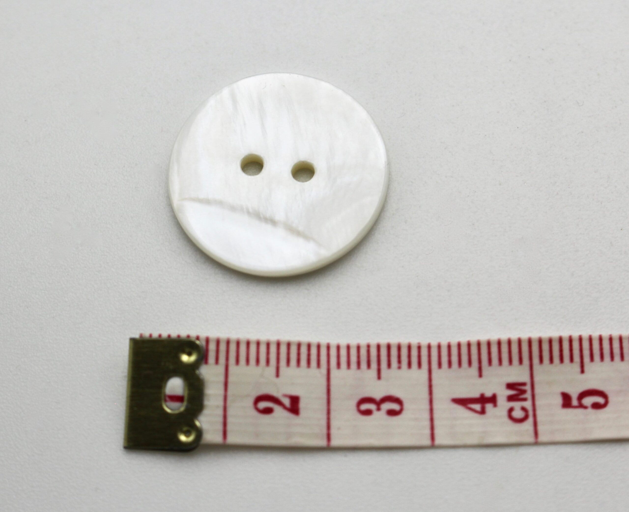 Chunky Flat Natural River Shell Buttons - Dot To Dot Studio