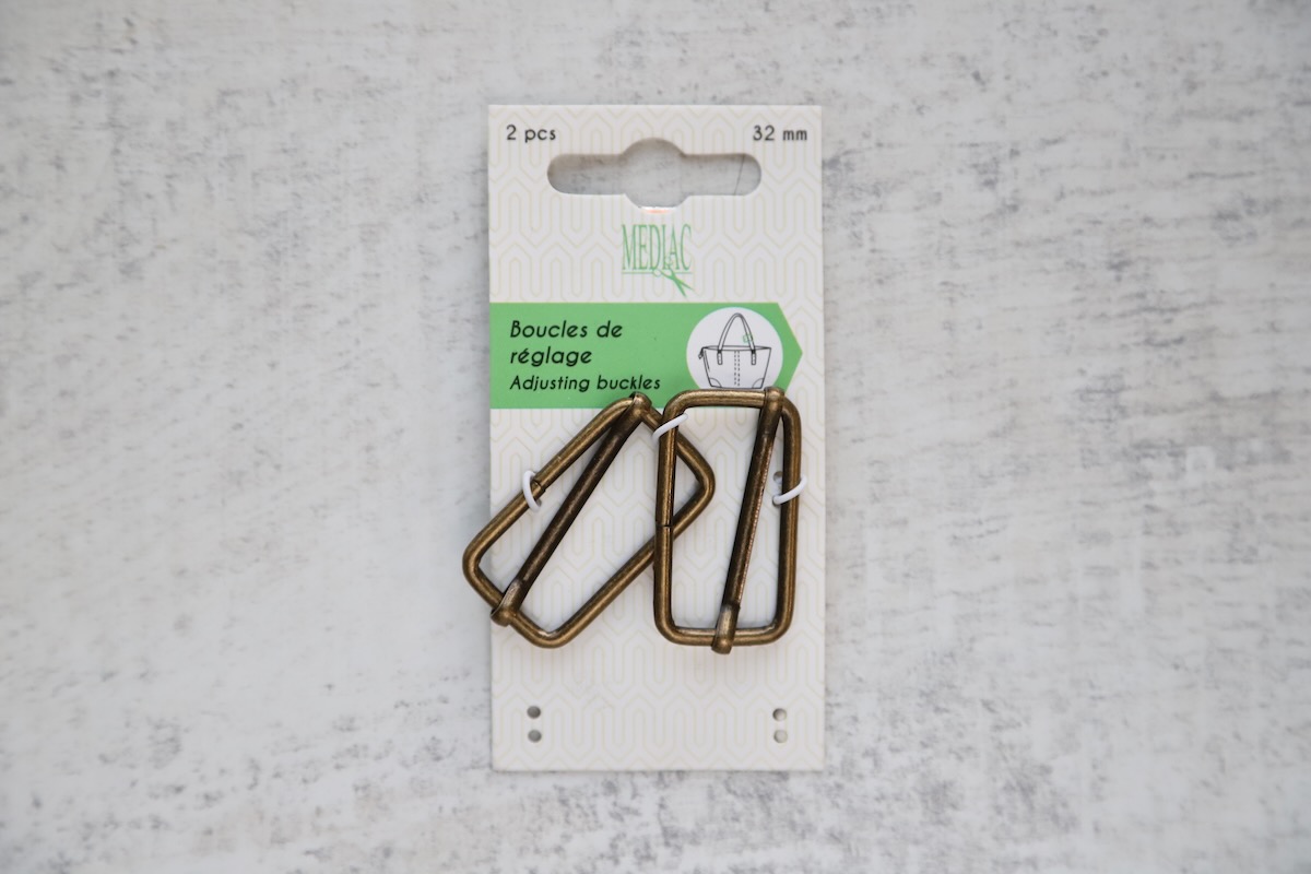 Bronze Metal Strap Slider - 25mm, 32mm, 38mm - Dot To Dot Studio