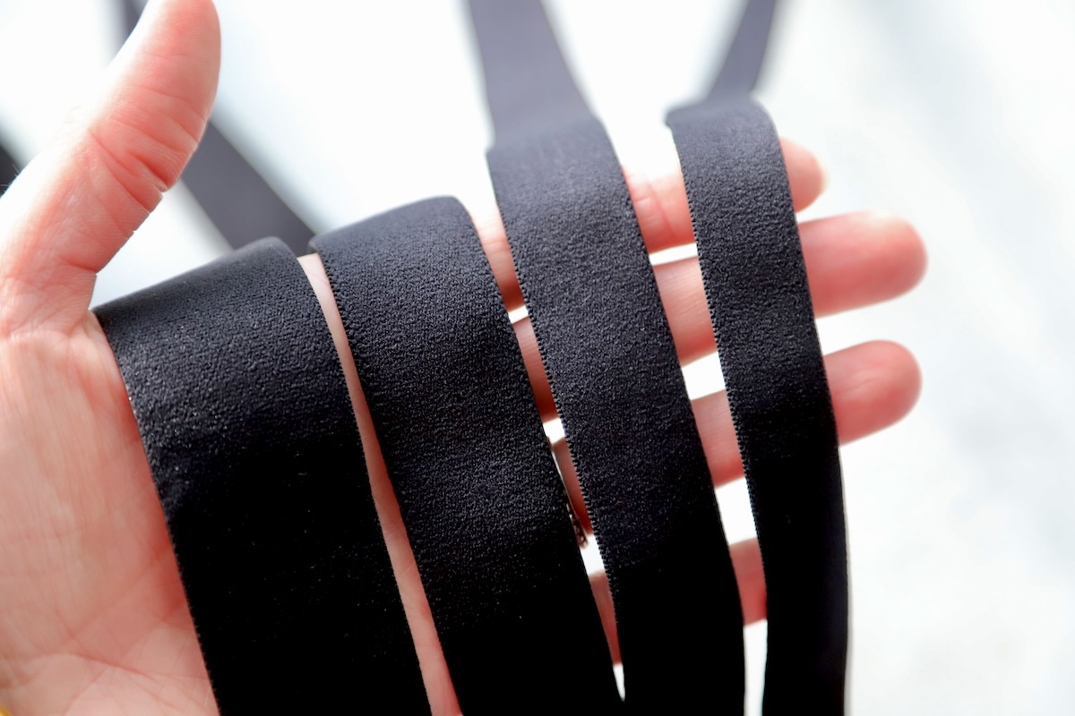 Black Plush Elastic - 15mm, 20mm, 25mm, 32mm | Dot To Dot Studio
