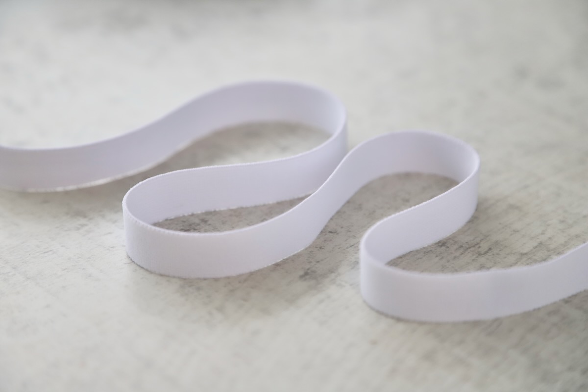 White Plush Elastic - 15mm, 20mm, 25mm, 32mm | Dot To Dot Studio