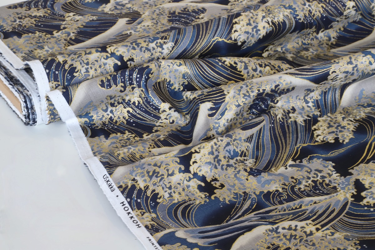 'Nami' Waves - Japanese Cotton | Dot To Dot Studio