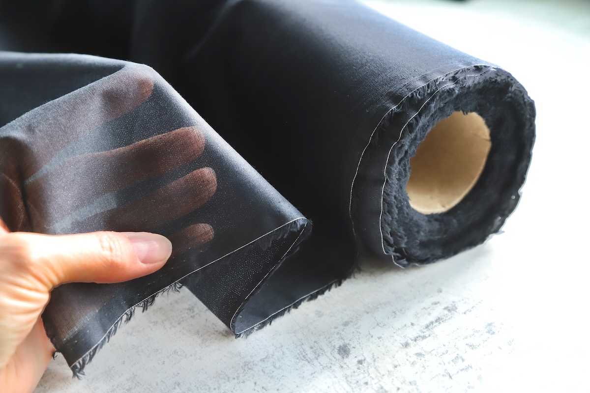 Lightweight Fusible Cotton Interfacing - Black - Dot To Dot Studio