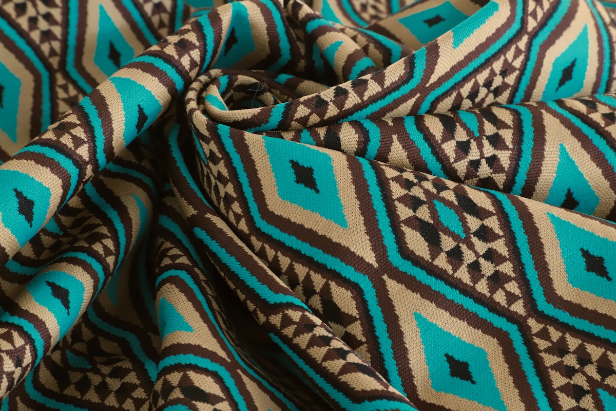 Retro Jersey - Jade Diamonds | Dot To Dot Studio