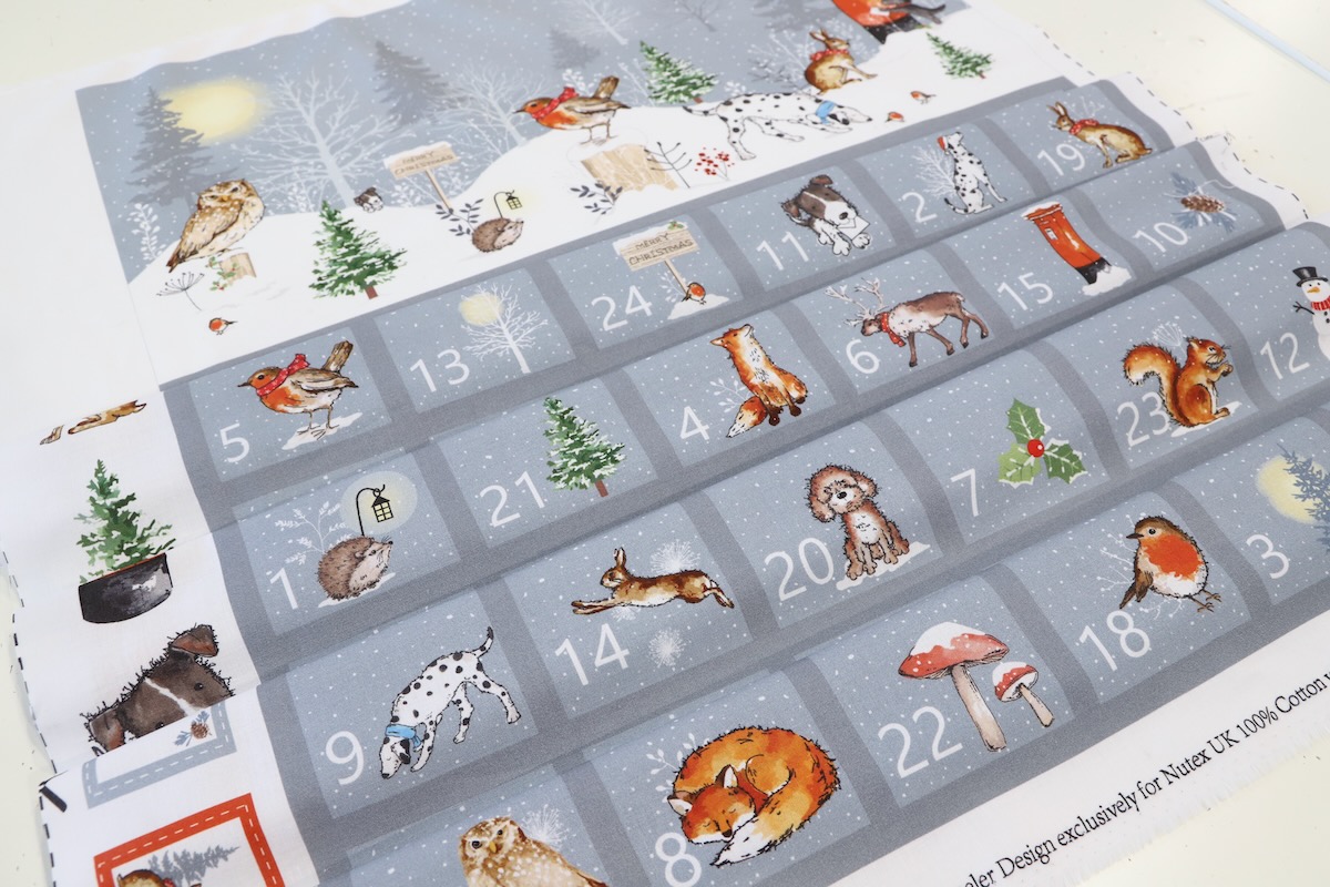 Winter Moon Advent Calendar Panel - Dot To Dot Studio