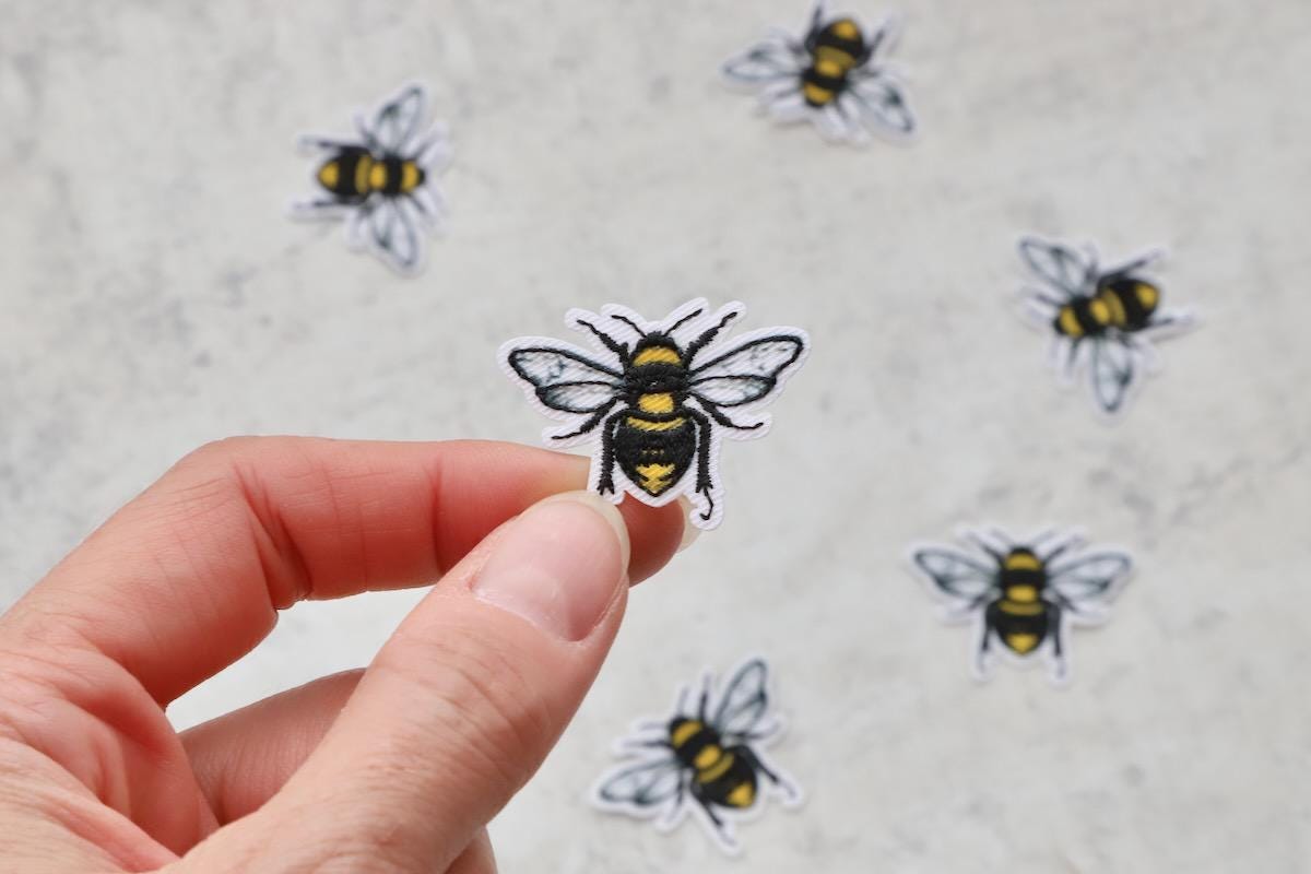 Embroidered Bee Motif | Dot To Dot Studio