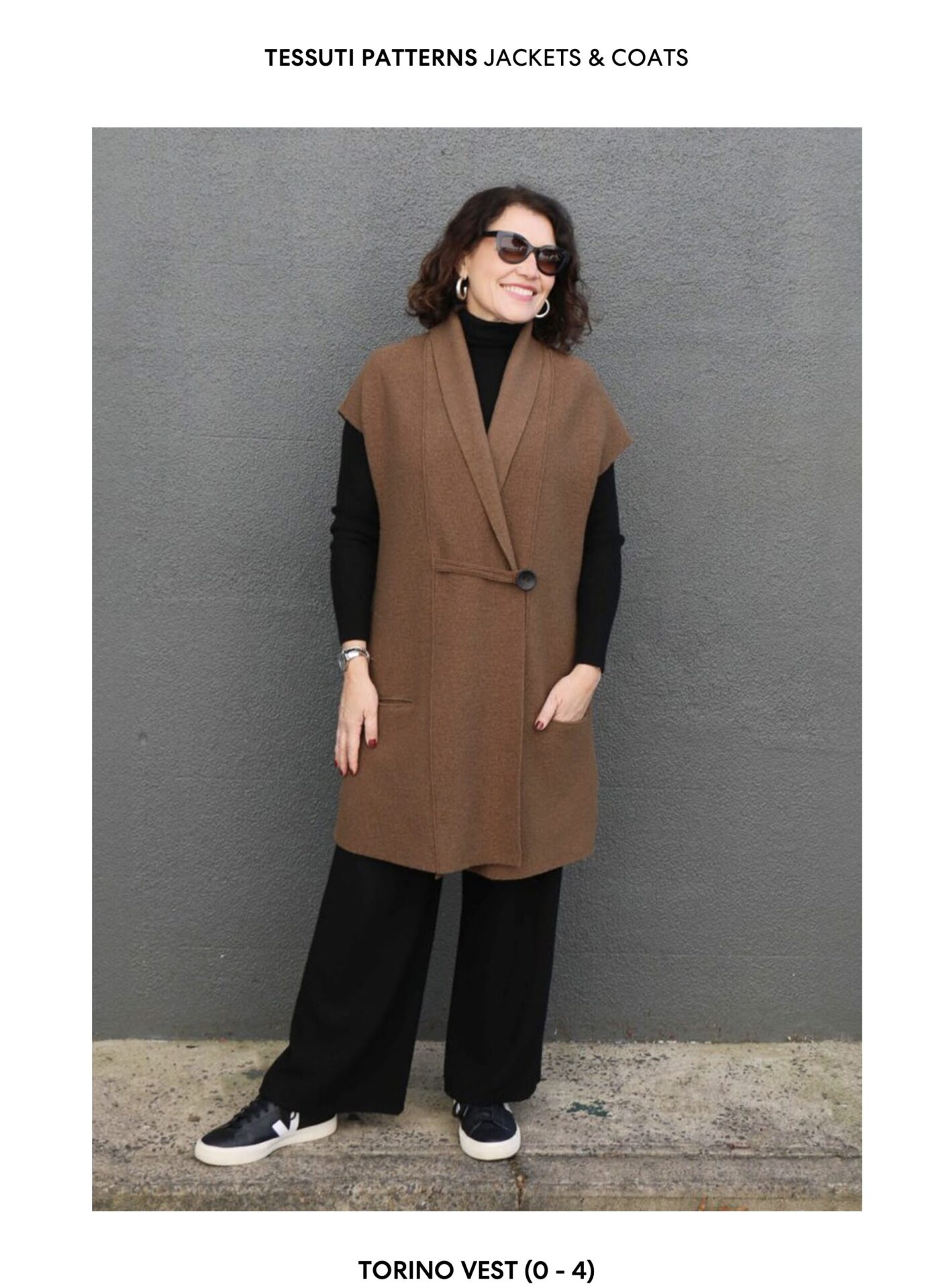 Torino Vest - Tessuti Fabrics | Dot To Dot Studio