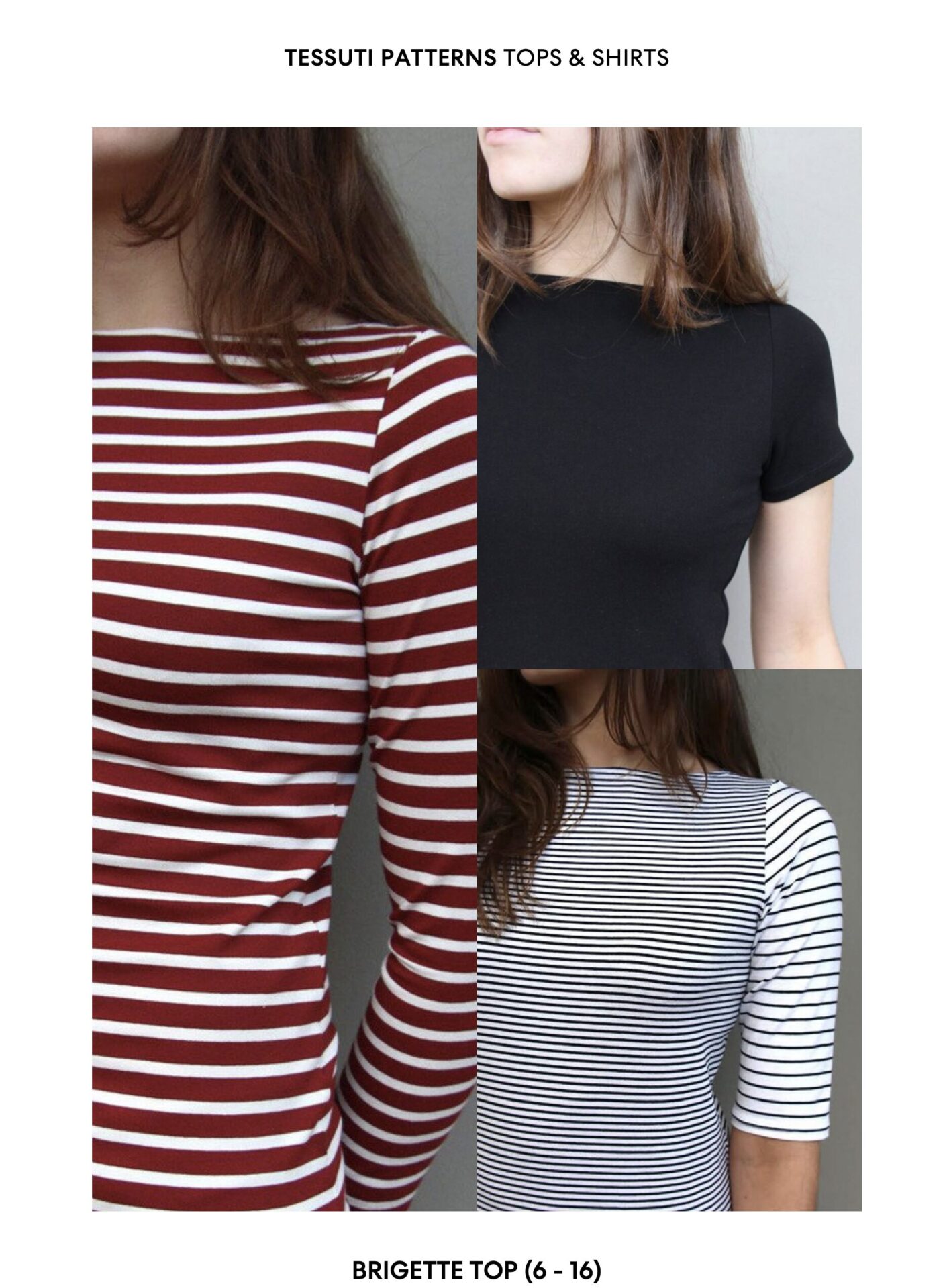 Brigitte Top Pattern - Tessuti Fabrics - Dot To Dot Studio