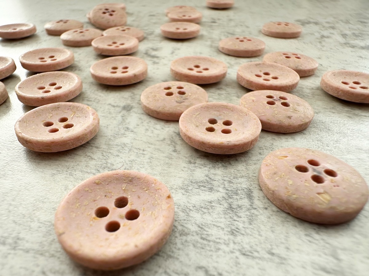 Rice Husk Buttons - Palest pink - Dot To Dot Studio