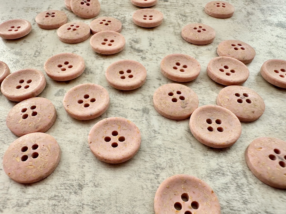 Rice Husk Buttons - Palest pink - Dot To Dot Studio